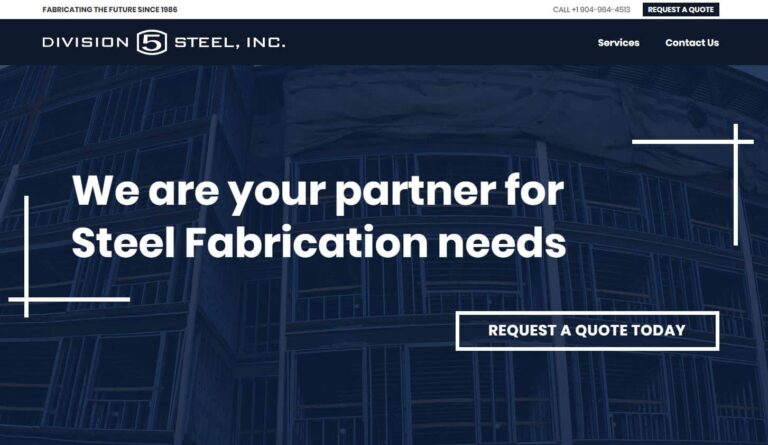 Website Launch – Division 5 Steel - Anologix